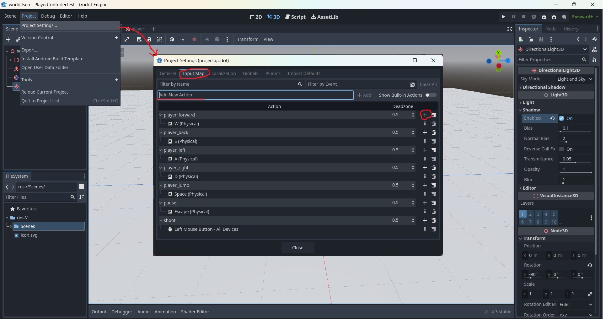 Godot First Person Player Controller