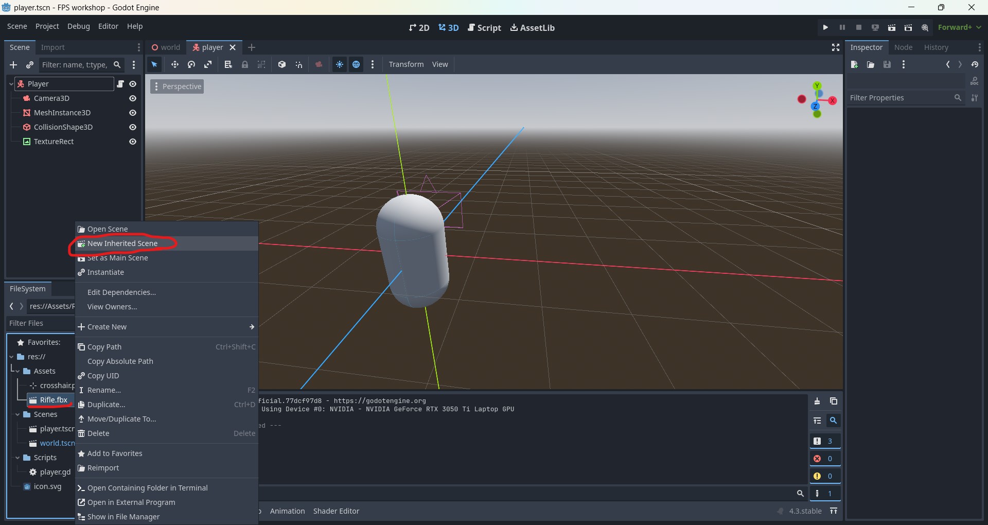 First Person Shooter with Godot